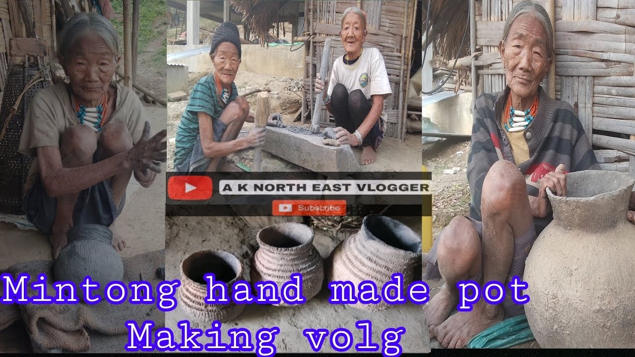 Wancho hand made pot Making video in #Mintong #Village - YouTube