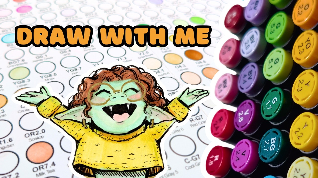 🔥 Draw with me! | Satisfying marker art | How to be your AUTHENTIC self ...