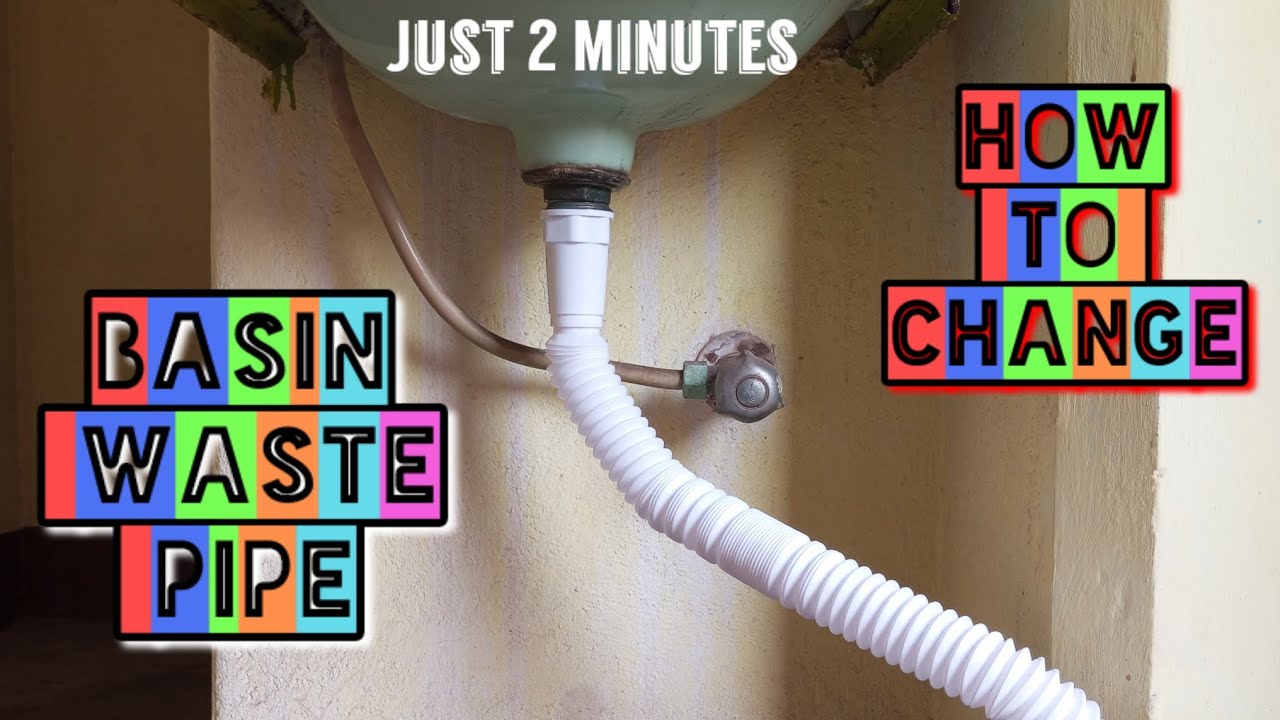 Just 2 Minutes! you can change Basin Waste Pipe Easily #plumbing #pipe ...