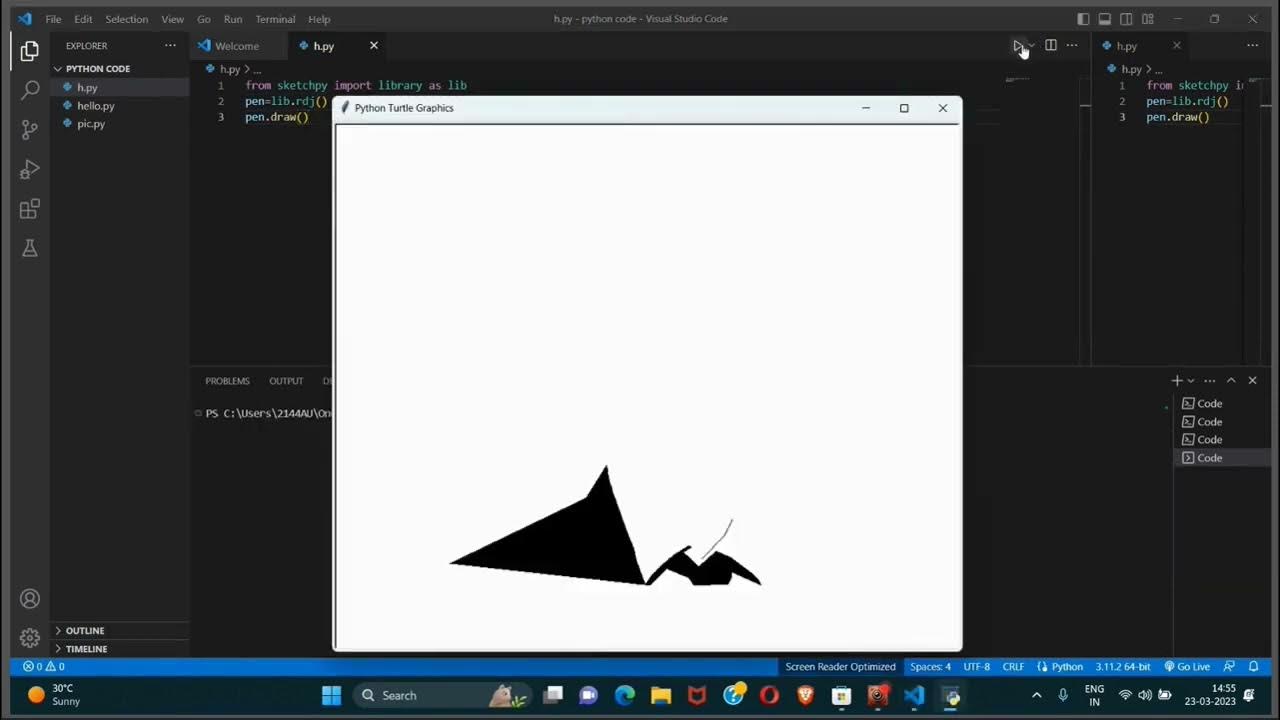 Drawing Ironman in 3 lines of code in Python - YouTube