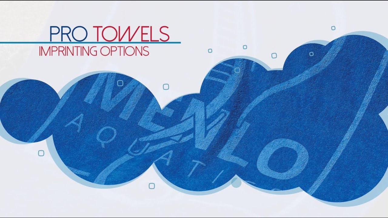 Pro Towels Imprinting Options - YouTube