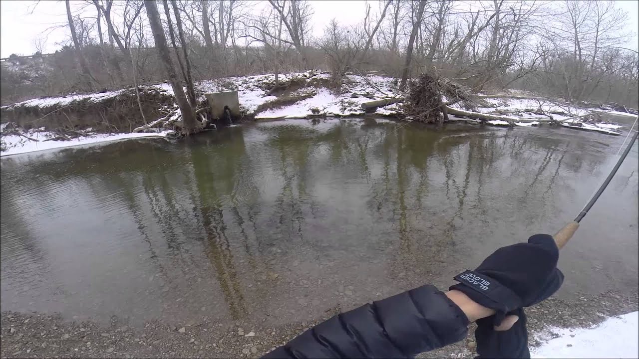 Winter Apple Creek Fly Fishing - YouTube
