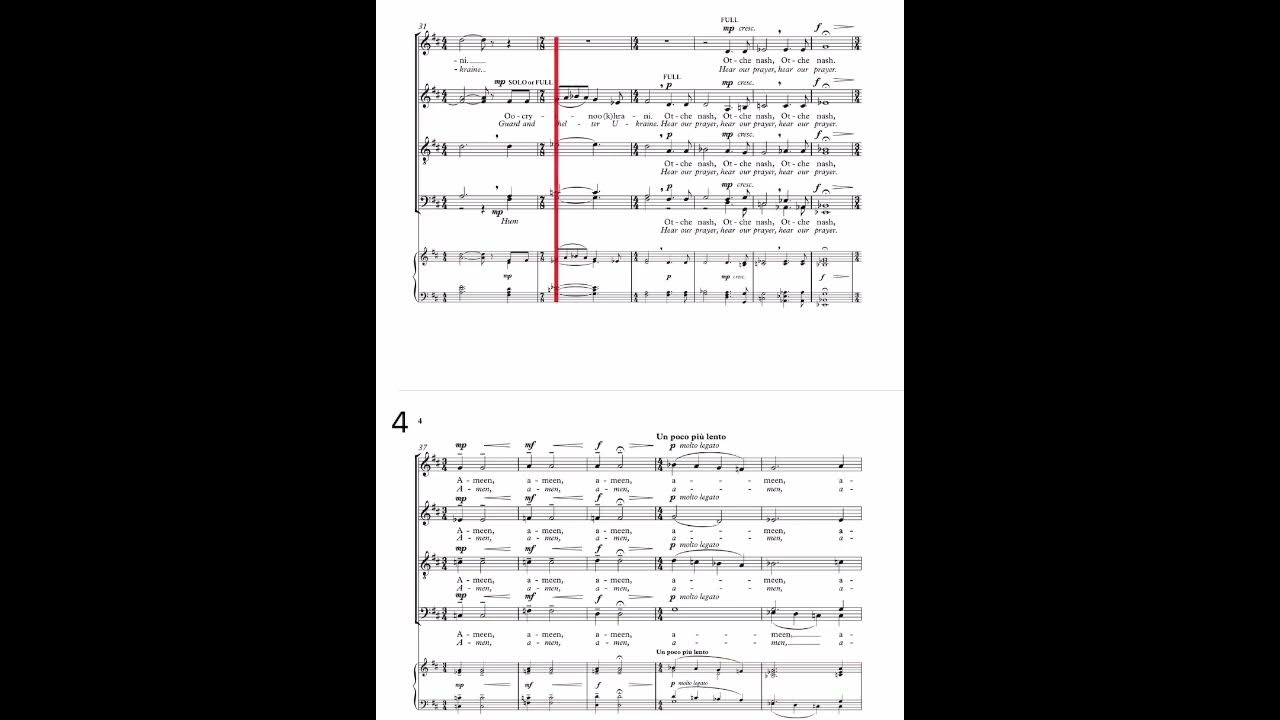 A Ukrainian Prayer (John Rutter) - Alto Predominant - YouTube