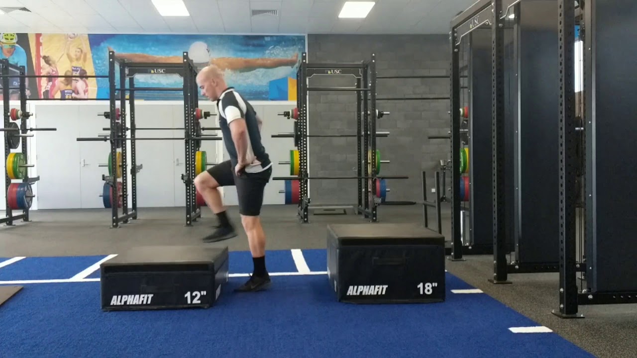Drop Jump (Squat) - YouTube