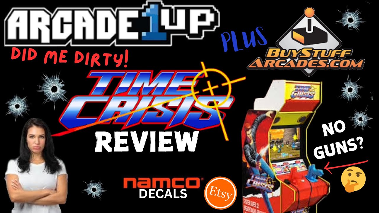 Arcade 1Up Time Crisis Review & BuyStuff Arcades Riser / Coin Door and ...