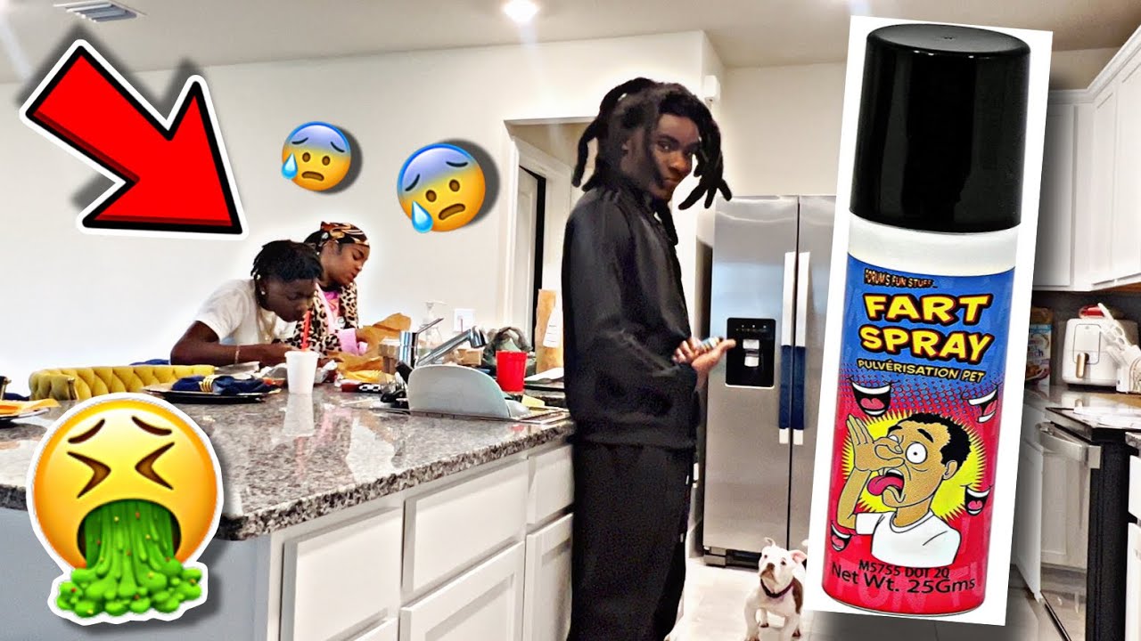 HILARIOUS FART SPRAY PRANK ON MIKAYLA & MIKE! (MUST WATCH) - YouTube