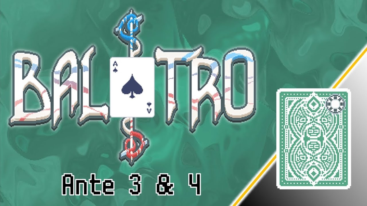 Balatro - Green Deck, White Stake, Ante 3 & 4 - YouTube