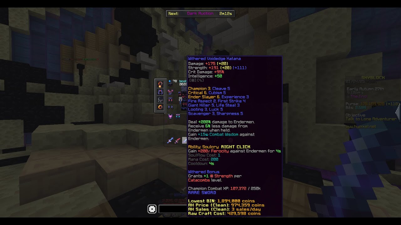 Grinding Enderman Kills For Final Destination Armor || Hypixel Skyblock ...