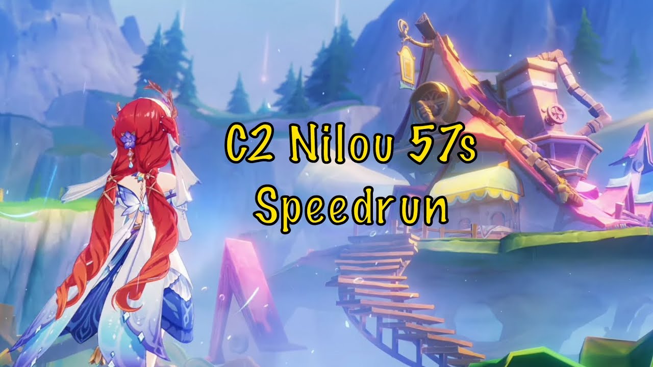 C2 Nilou 57s 5.1 Top Half Continuous Speedrun | Genshin Impact - YouTube
