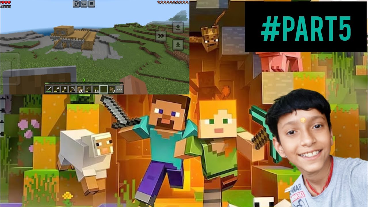 minecraft part5 ungrate mu house 🏠 - YouTube