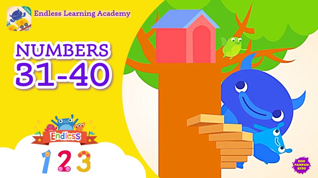 Endless Learning Academy : Numbers 31-40 |Boopanpankids - YouTube