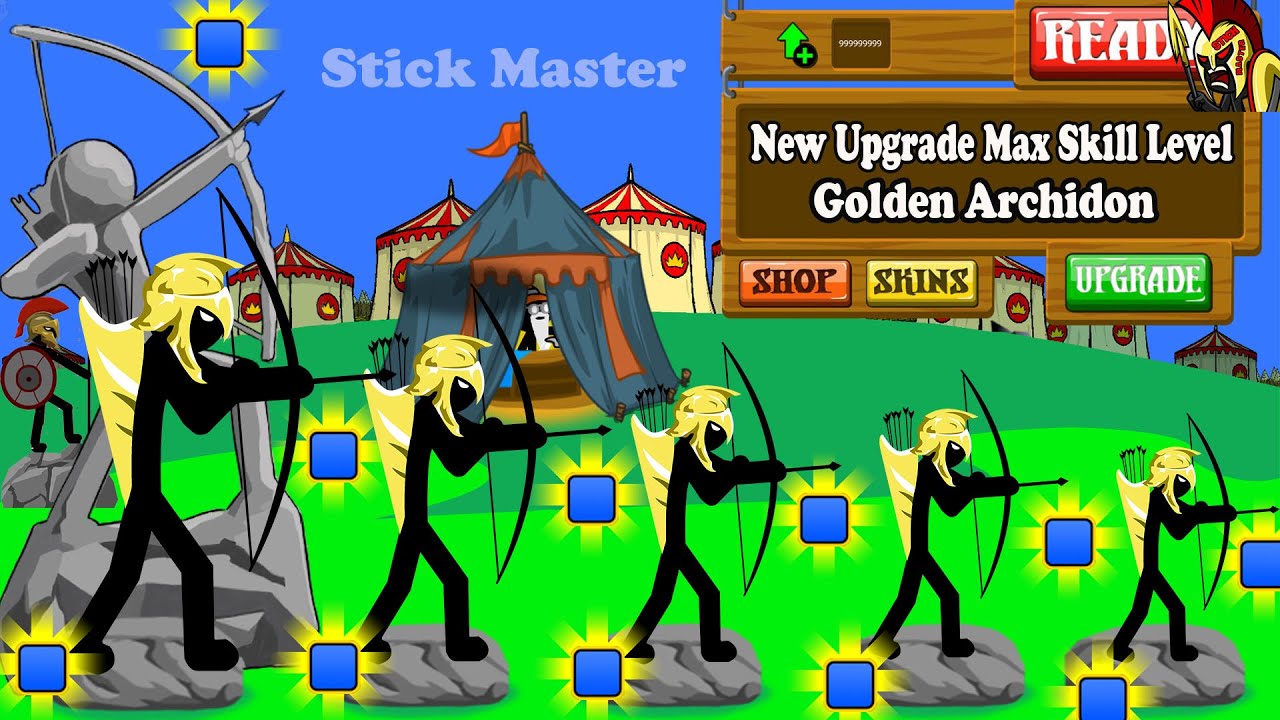 NEW UPGRADE MAX SKILL LEVEL GOLDEN ARCHIDON FULL 99999HP FIGHTS | STICK ...