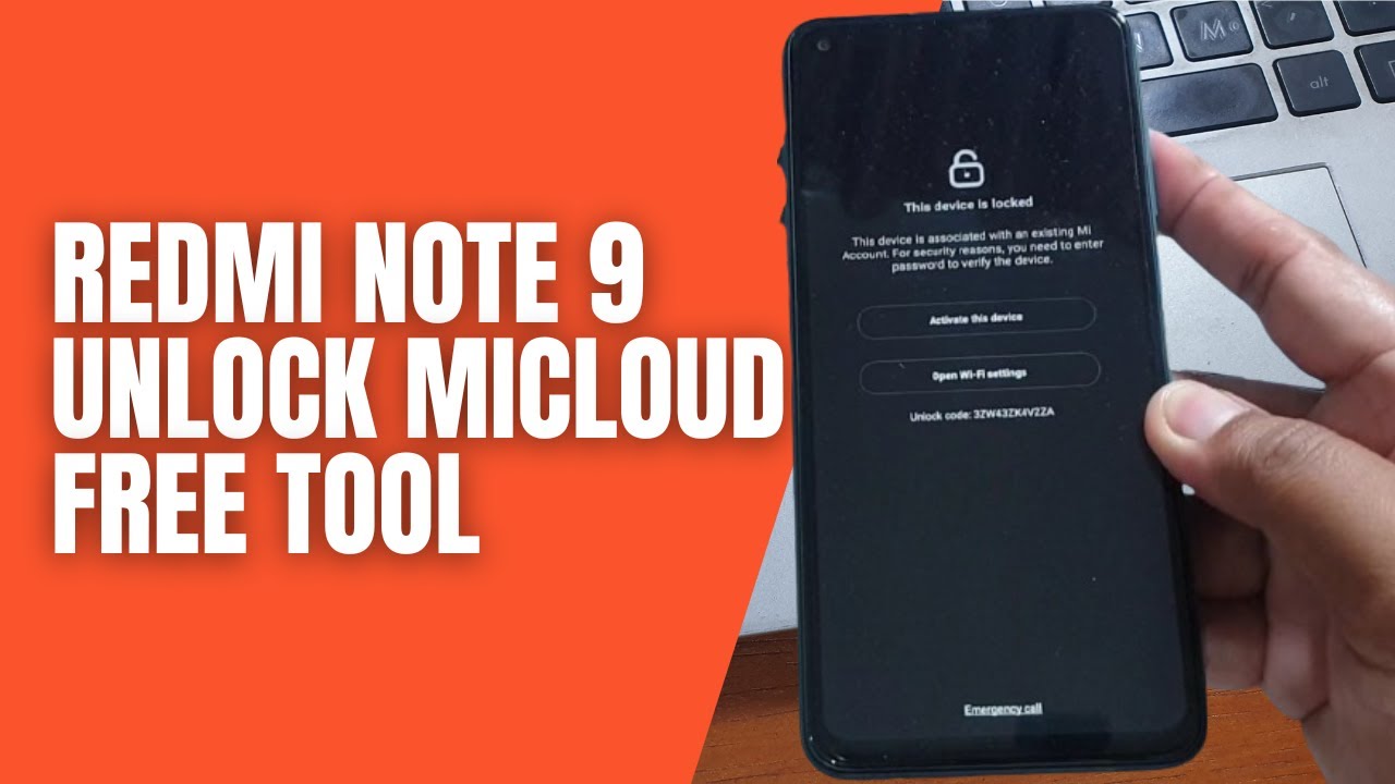 How to Remove Mi Account Redmi Note 9 Locked Micloud Free Tool - YouTube