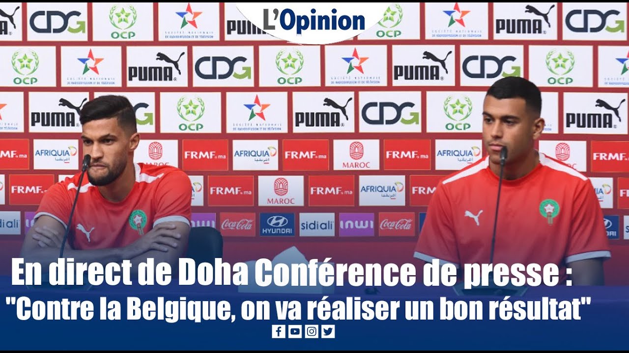 En direct de Doha Conférence de presse : "Contre la Belgique, on va ...