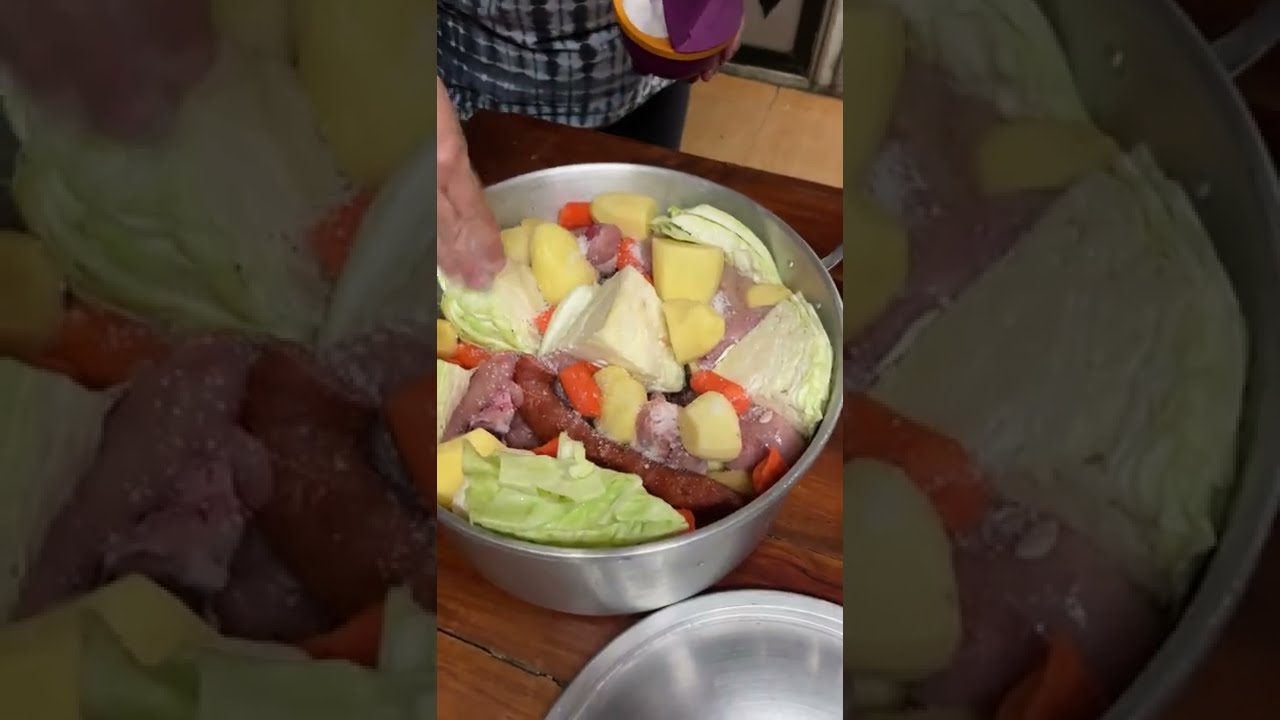 Cooking Cozido (Boiled dinner) in Volcanic steam - YouTube