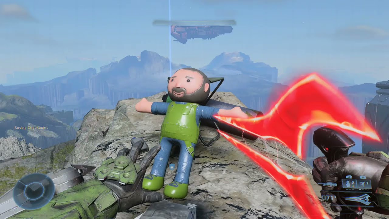 Halo Infinite - Fernando Esparza (Echo 216) inflatable toy. - YouTube