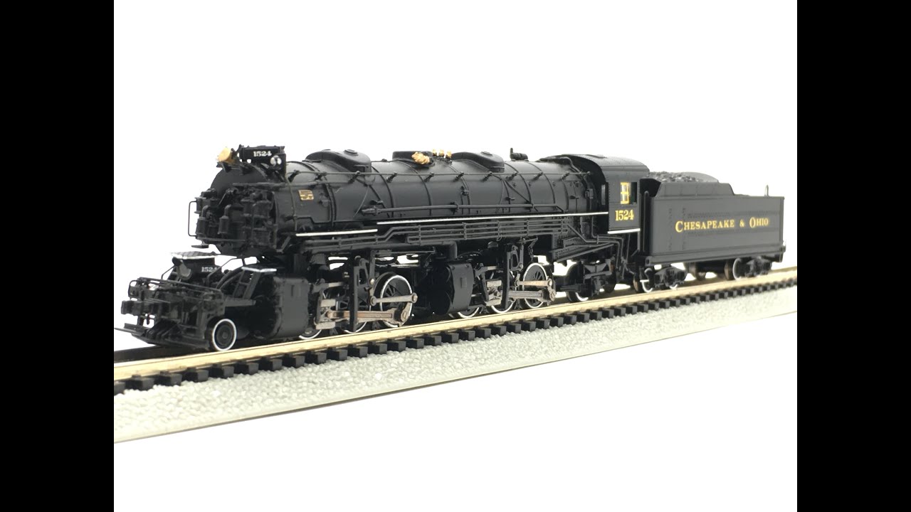 N Scale Bachmann Chesapeake Ohio Articulated 2 6 6 2 Steam Locomotive ...