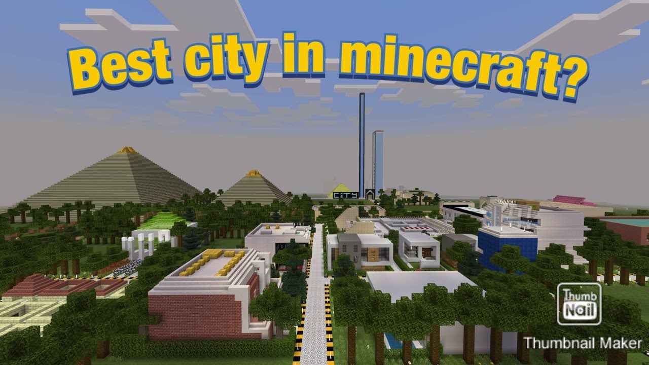 Minecraft. How to build cool city - YouTube