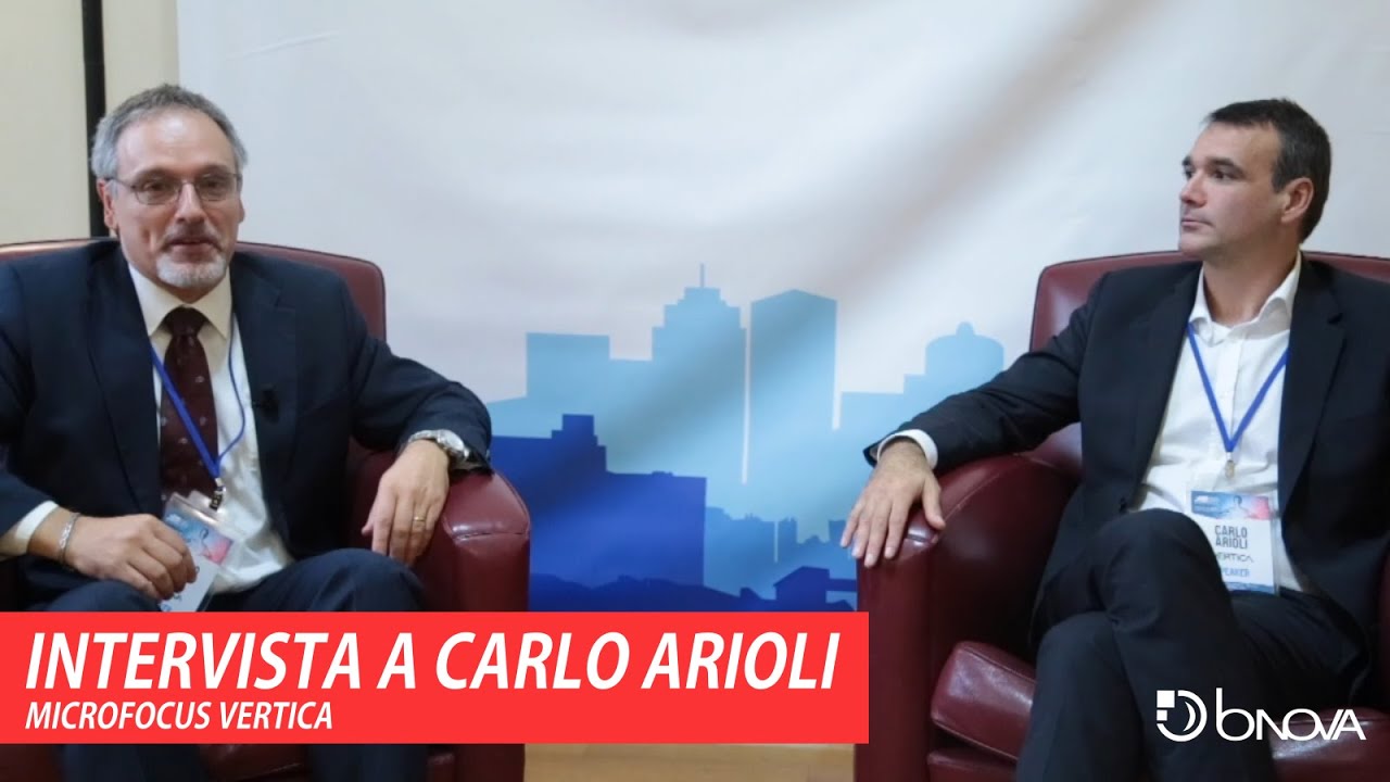 BDT2019 - Intervista a Carlo Arioli, Microfocus Vertica - YouTube