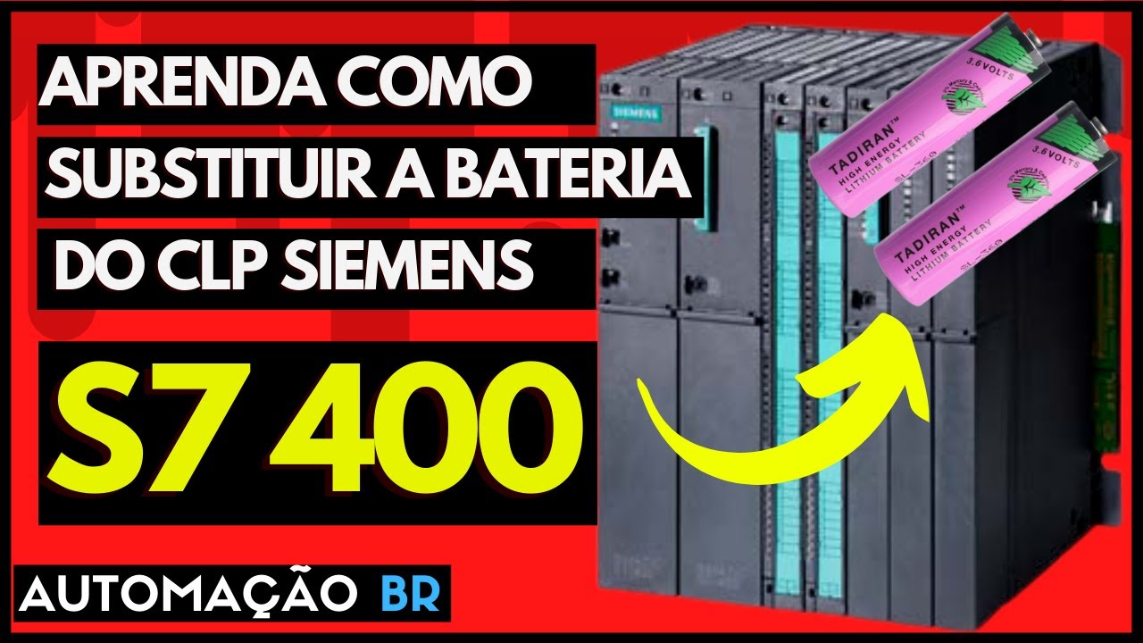 COMO SUBSTITUIR A BATERIA DO CLP S7 400 | HOW TO REPLACE PLC BATTERY S7 ...