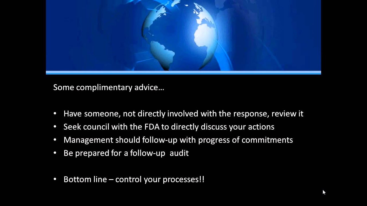 FDA warning letter action package - YouTube