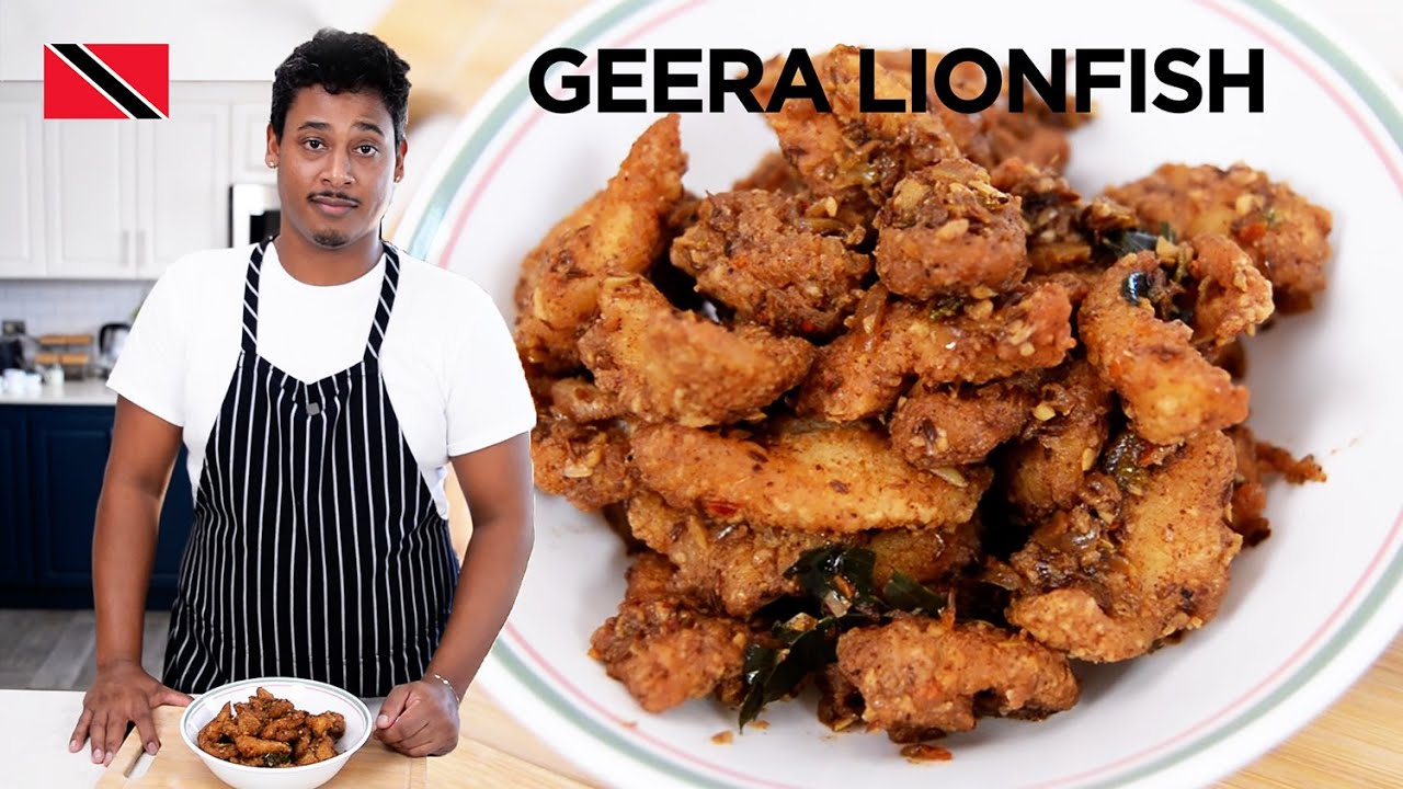 Fiery Geera Lionfish Recipe by Chef Shaun 🇹🇹 Foodie Nation - YouTube