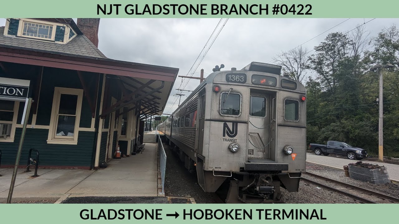 NJT Gladstone Branch train #0422 Full Ride (Gladstone - Hoboken Terminal) (8/29/2024) - YouTube
