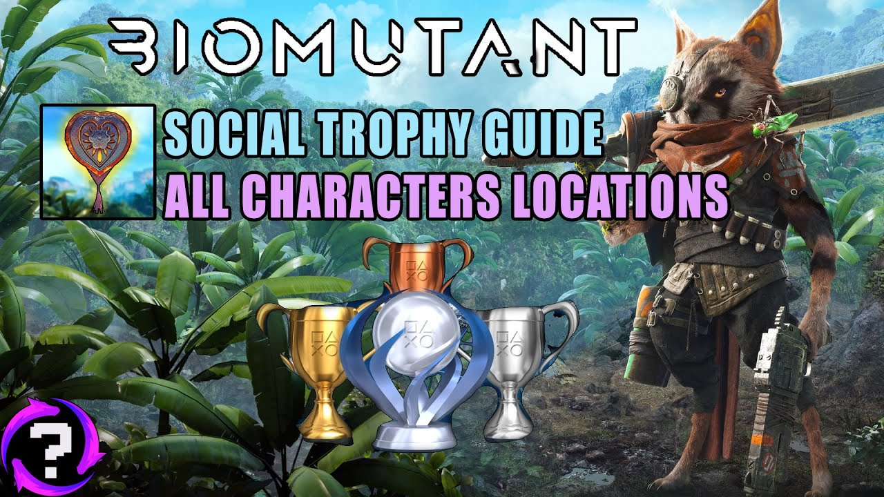Biomutant | All Side Characters Locations Guide | Social Trophy - YouTube