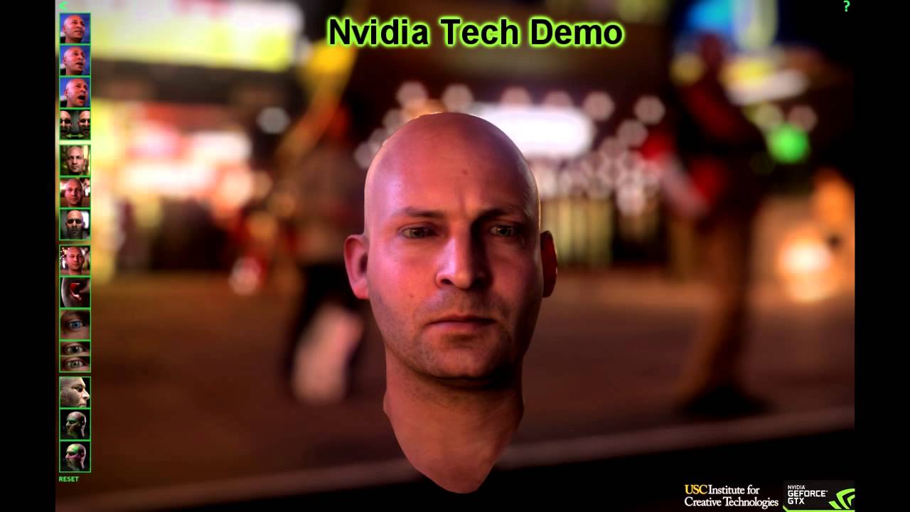 Nvidia Tech Demo: FaceWorks Real-time Performance Capture (Windows PC ...