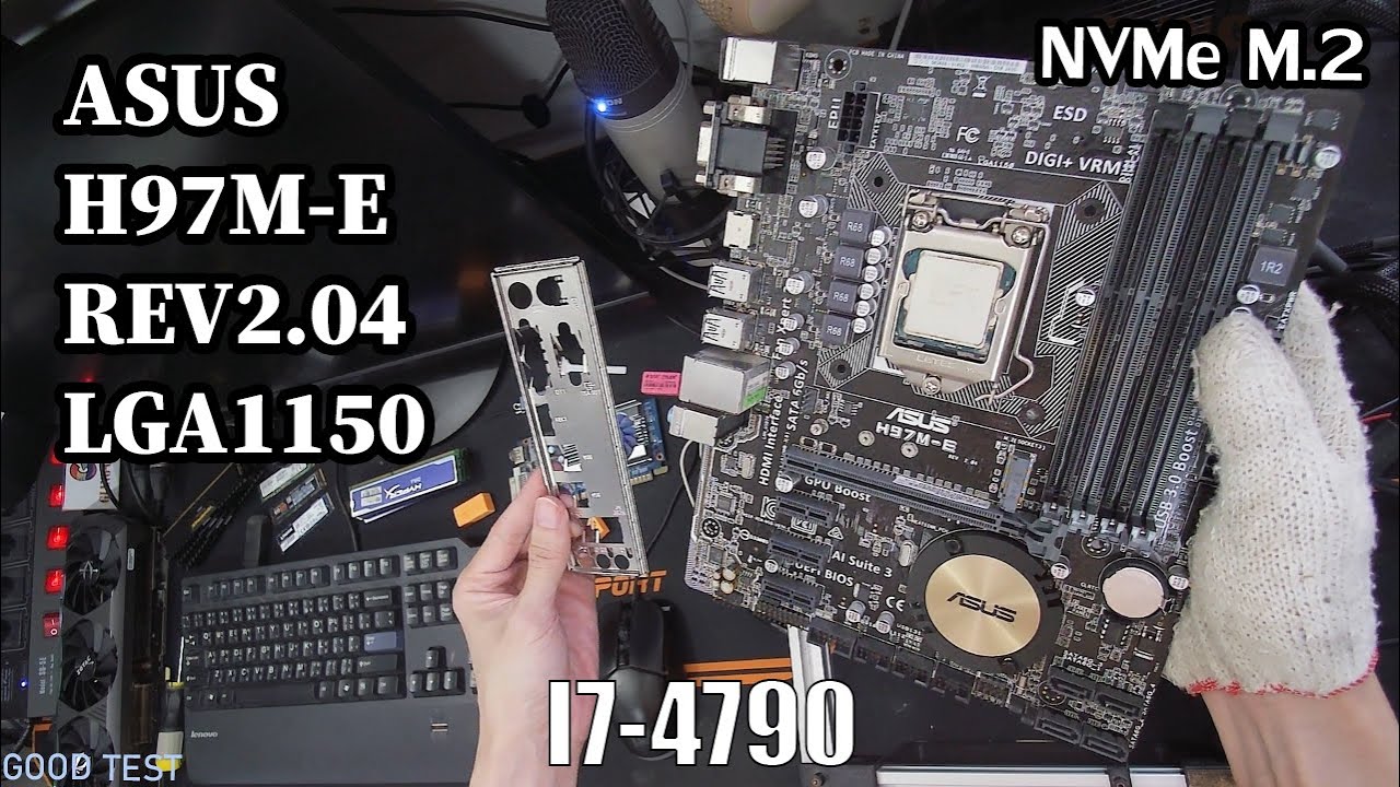 ASUS H97M-E เจนสี่ใส่ M.2 NVMe x INTEL i7-4790 - YouTube
