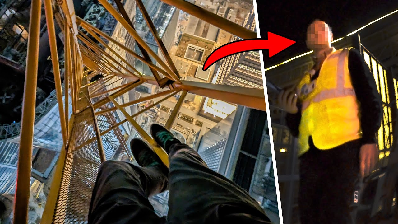 300 Meter Crane Climb in Turkey Doesn't Go To Plan 😲 - YouTube