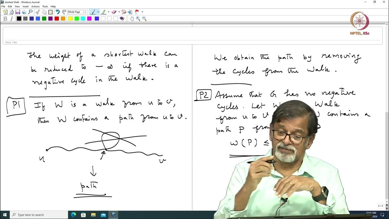 Lec 06 Algorithms for finding Shortest Path Part 2 - YouTube