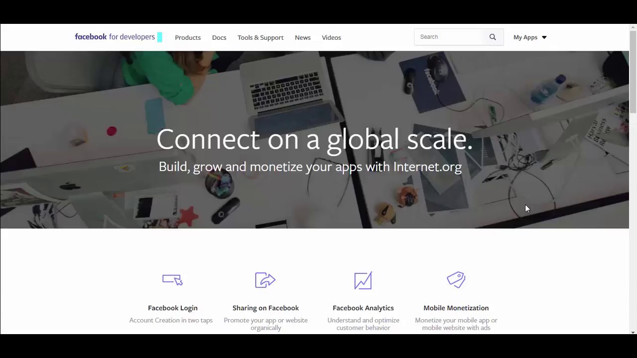 How to create a Facebook application for Graph API - YouTube