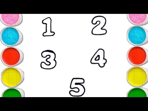 Numbers Song 1 to 5 and Colors Learing Video for Kid and toddlers |# ...