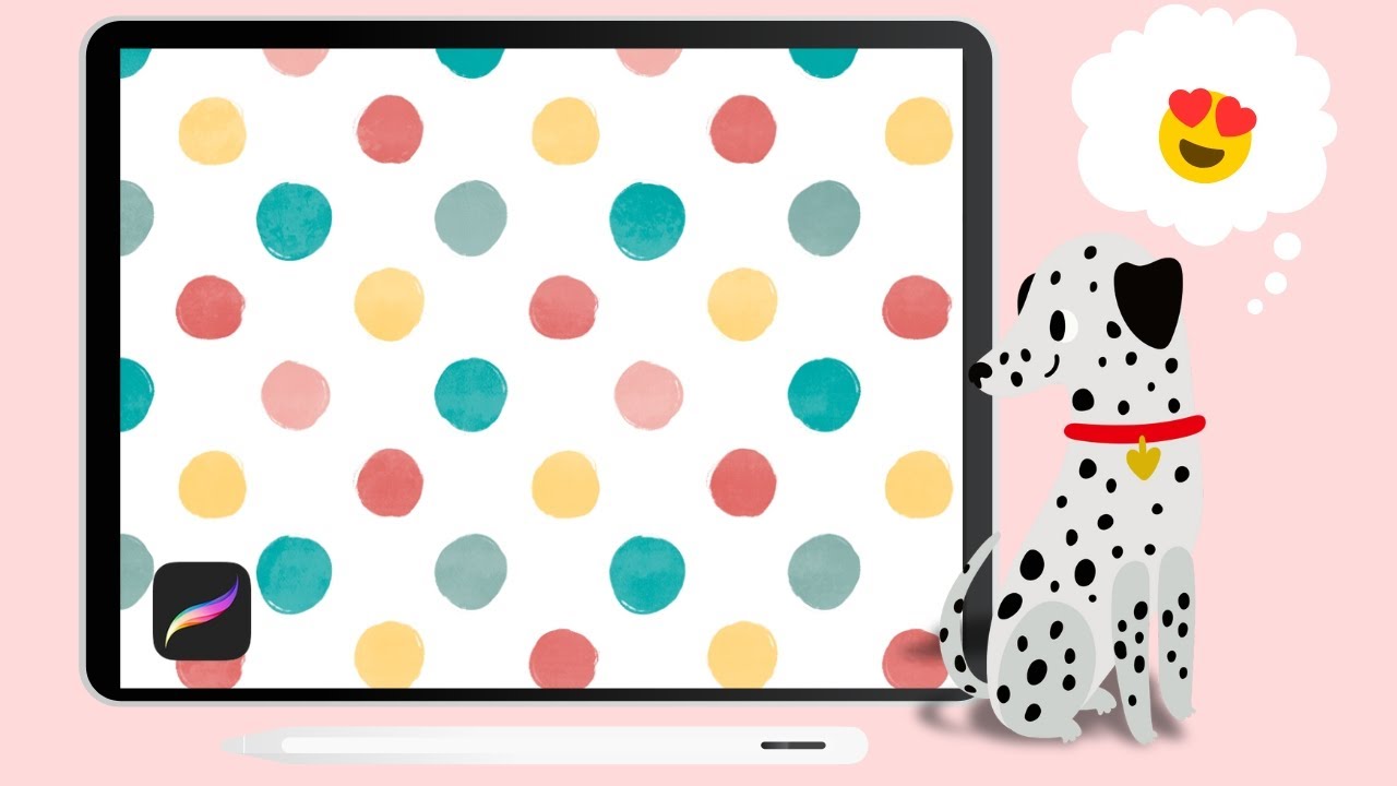 How To Create A Polka Dot Repeat Pattern In Procreate 5x YouTube How To Create A Polka Dot Repeat Pattern In Procreate 5x YouTube