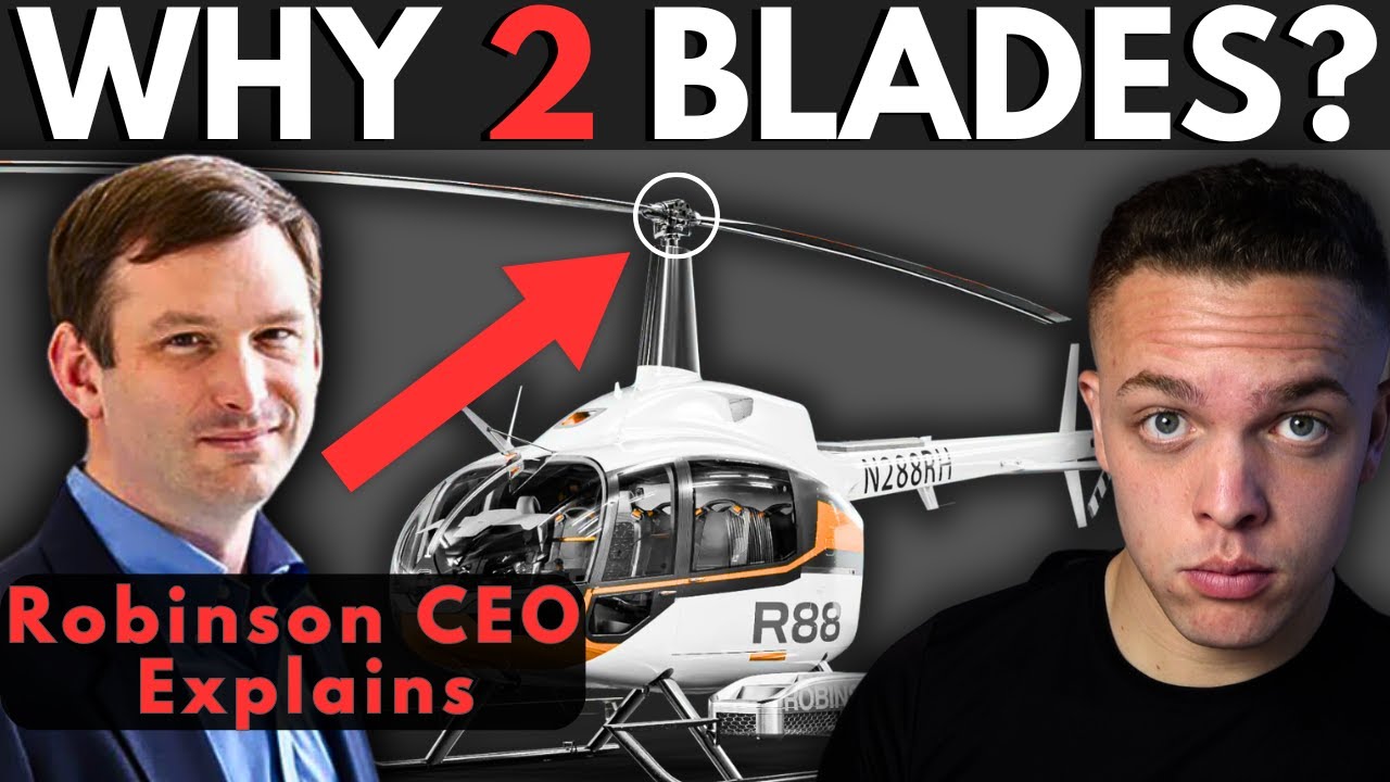 Robinson CEO Defends the R88’s 2-Blade Design - YouTube