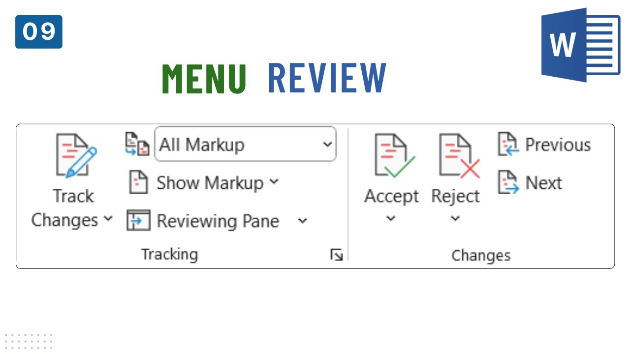 Menu Review 5 Phút Học Word - YouTube