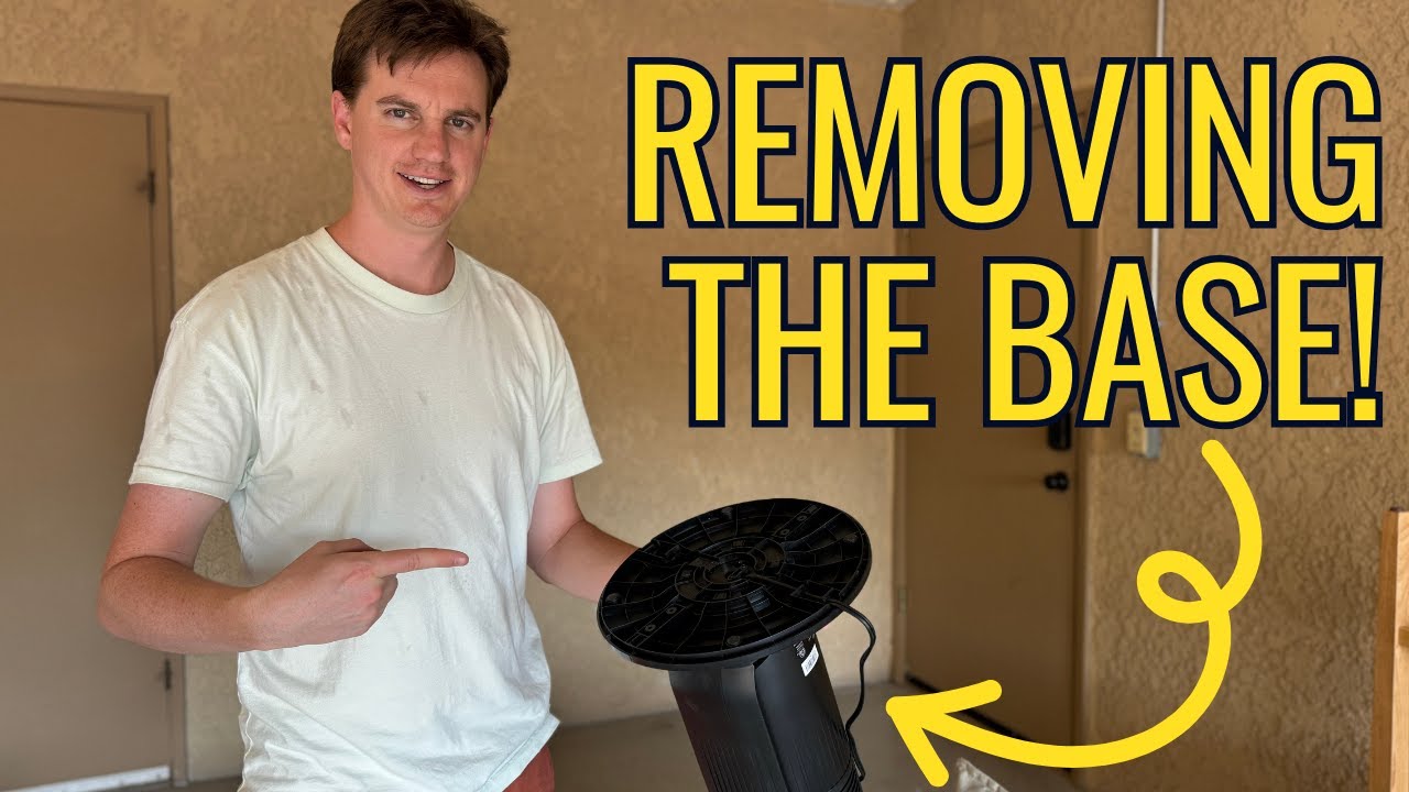Dreo Tower Fan Base Removal / Disassembly - YouTube