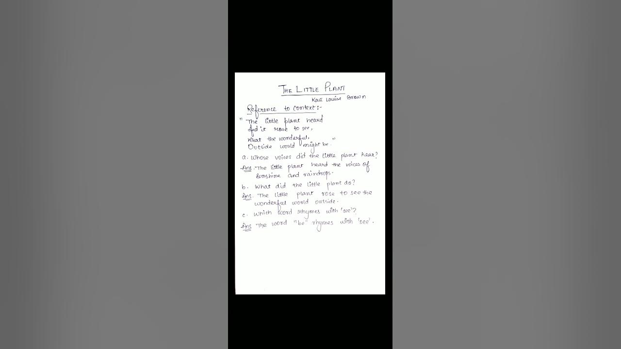 THE LITTLE PLANT POEM REFERENCE TO THE CONTEXT NEW MULBERRY ENGLISH the-little-plant-poem-reference-to-the-context-new-mulberry-english