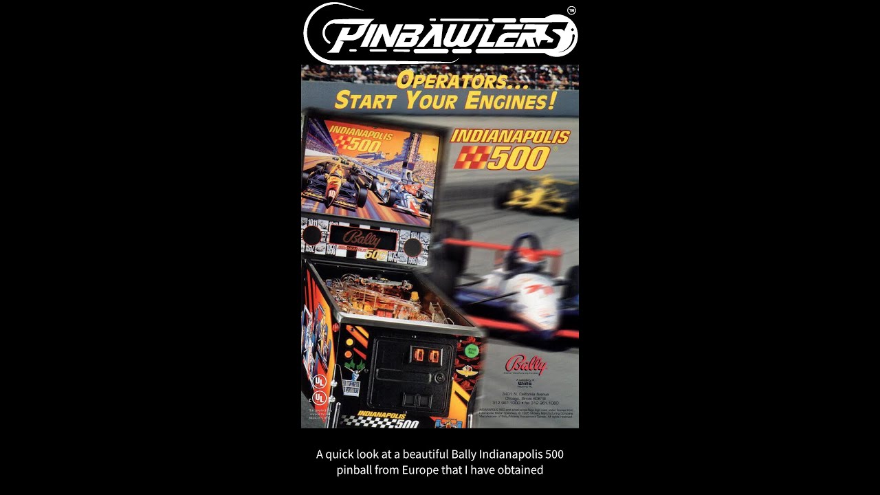 A Beautiful Bally Indianapolis 500 pinball in 4K - YouTube