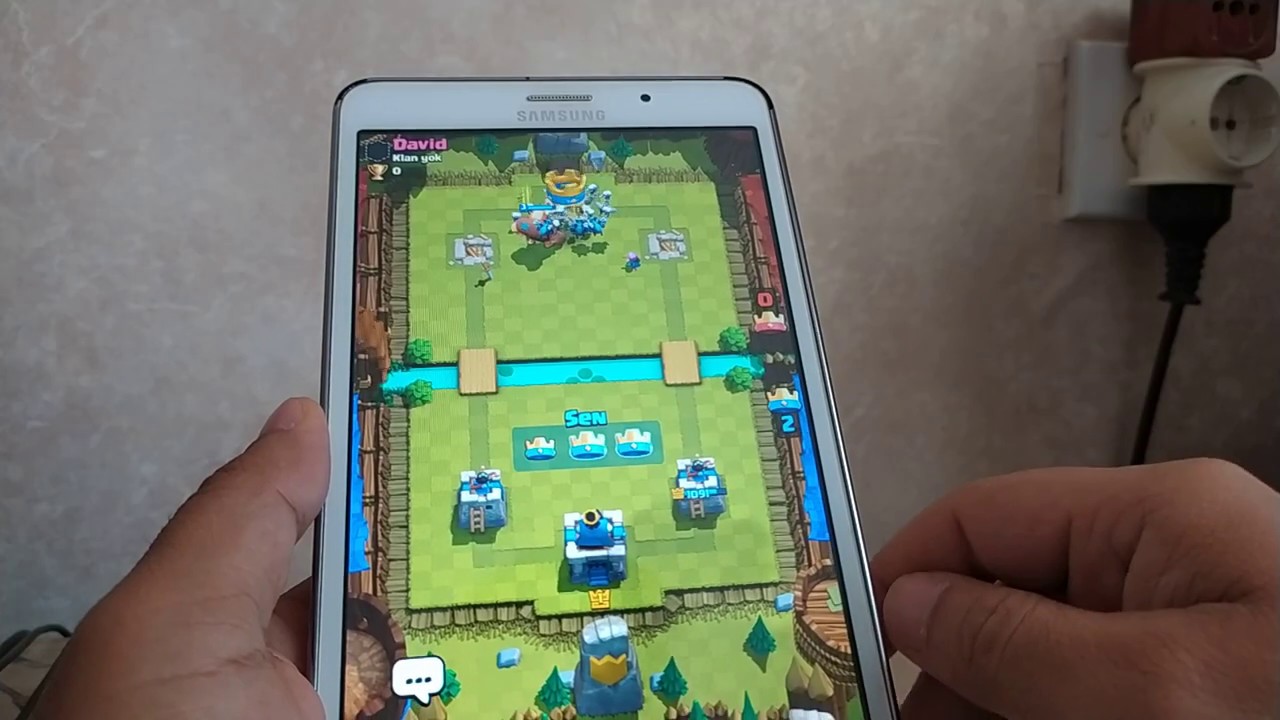 Galaxy Tab 4 1 GB Ram Play Clash Royale - YouTube