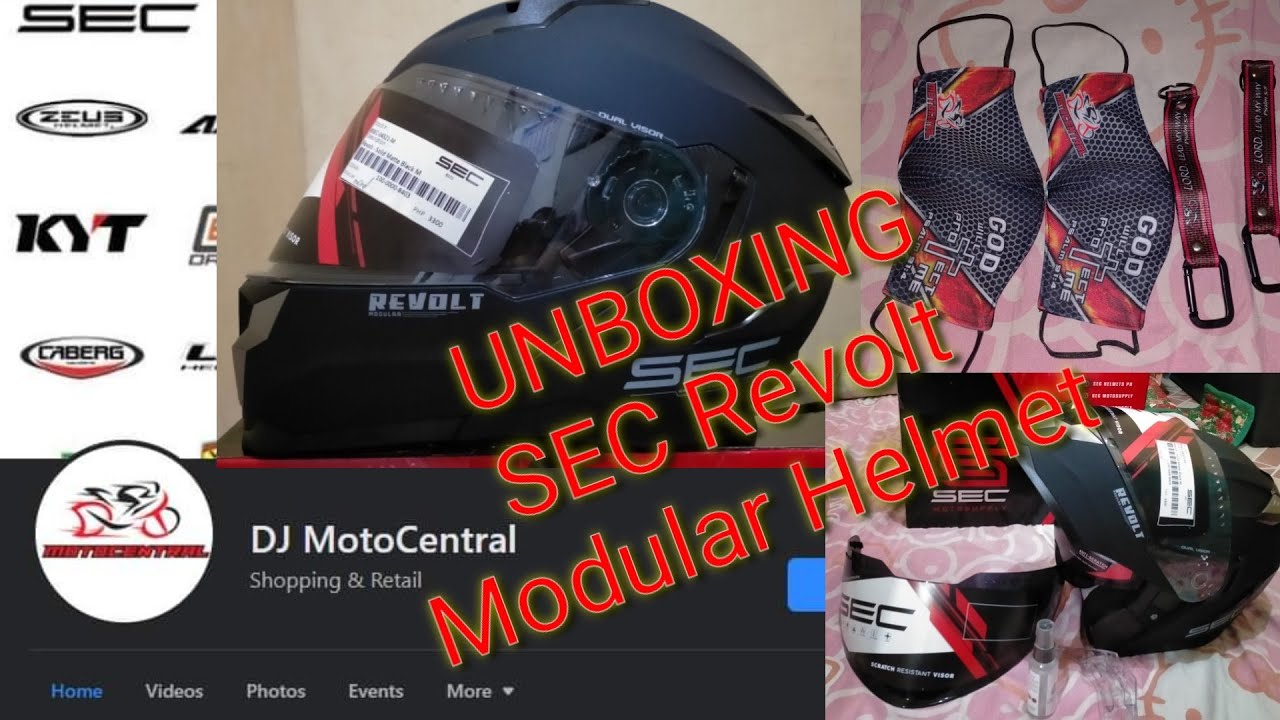 UNBOXING | Helmet SEC Revolt Modular | Caloy'zkie TV - YouTube