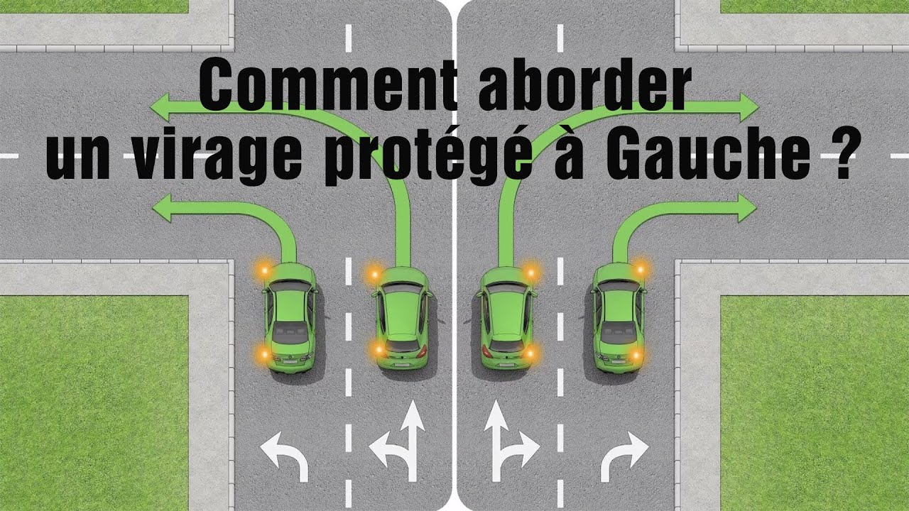 Comment aborder un virage protégé à Gauche ? - YouTube