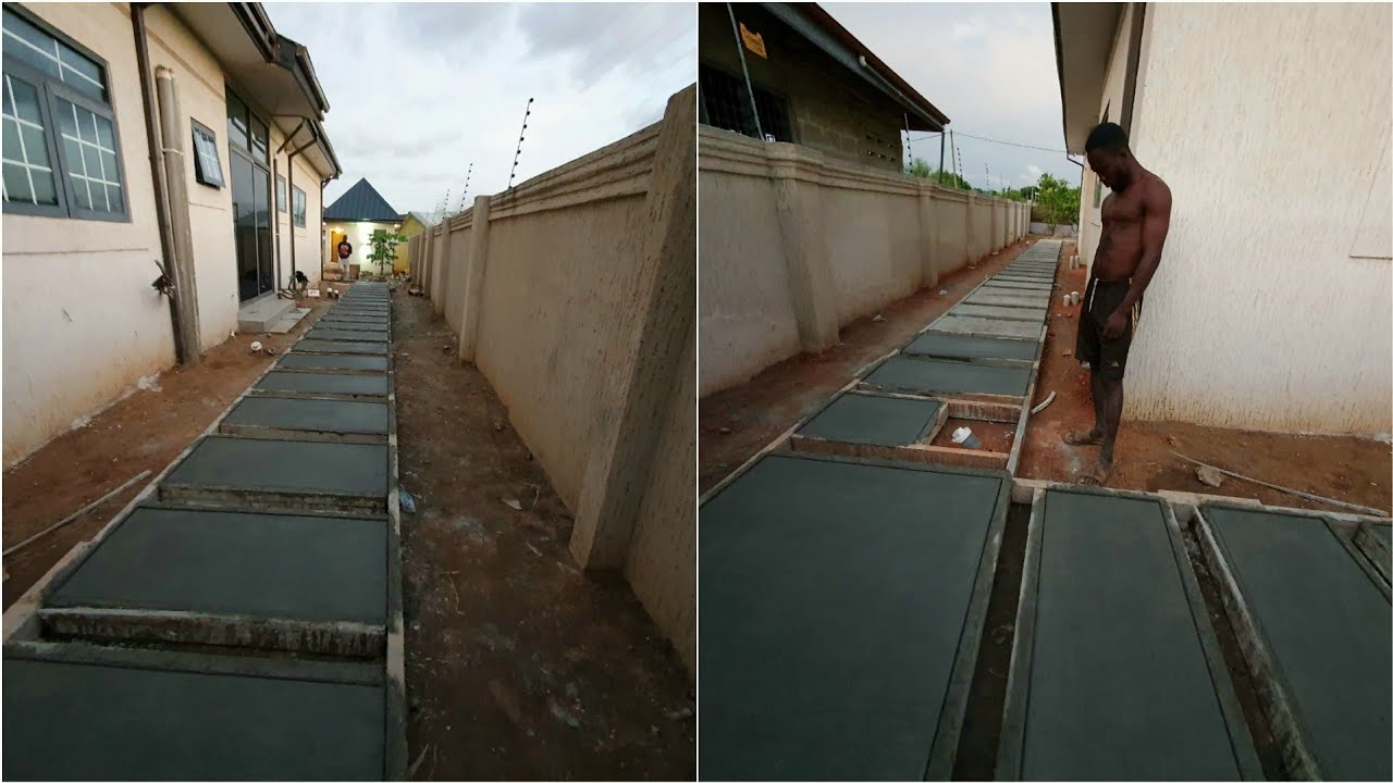 Building In Ghana || THE BACK YARD WALK WAY DESIGN - YouTube