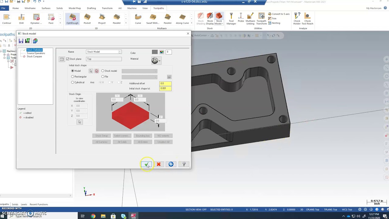 MCAM 2021 Stock Model setup - YouTube