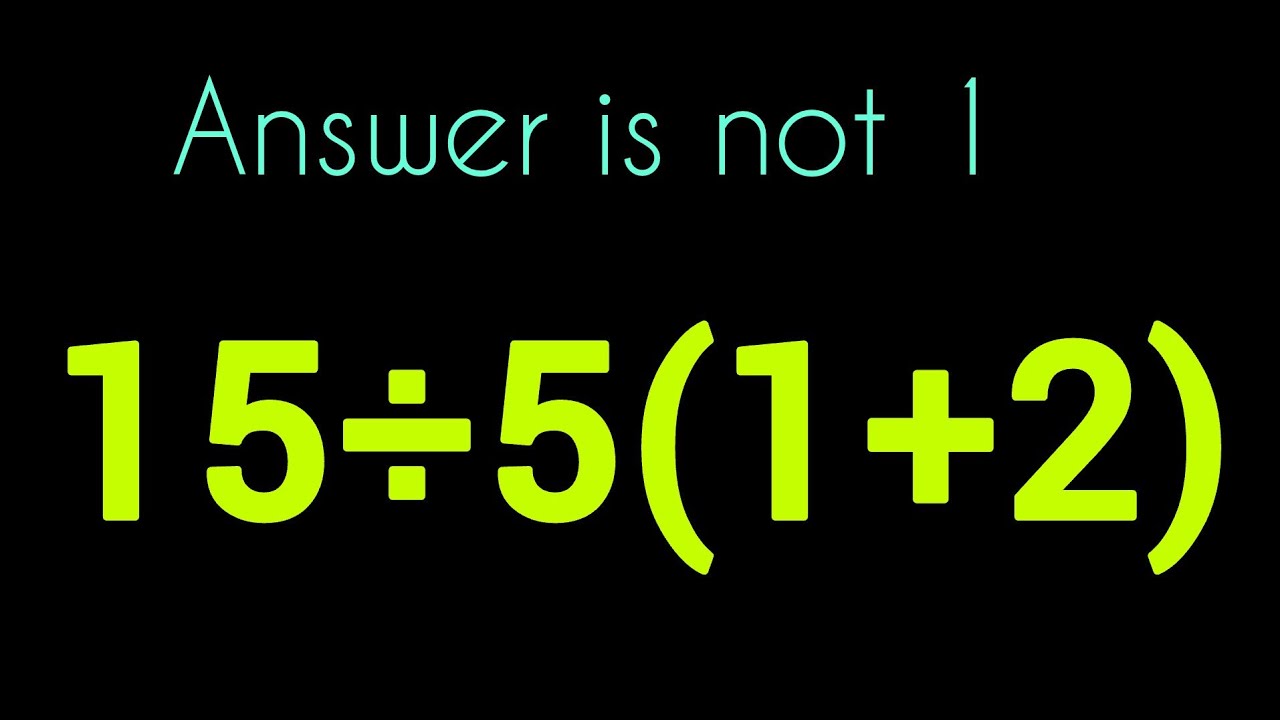Most Students Get This Math Question Wrong! - YouTube
