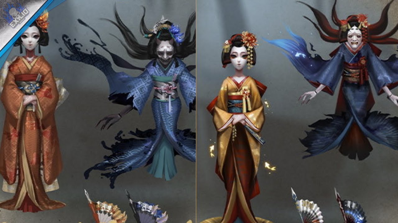 Geisha ONCE Series skin Design Ideas l Identity v - YouTube