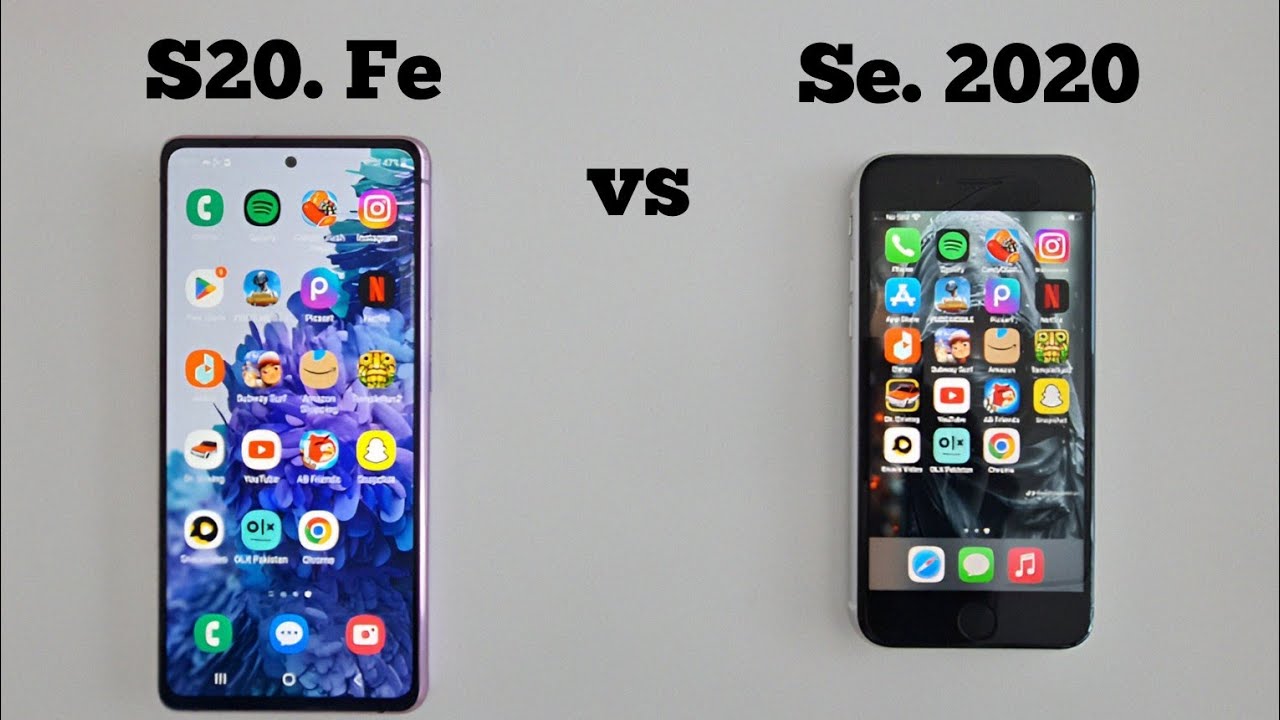 iphone Se 2020 vs Samsung S20 Fe || Speed Test in 2024 - YouTube