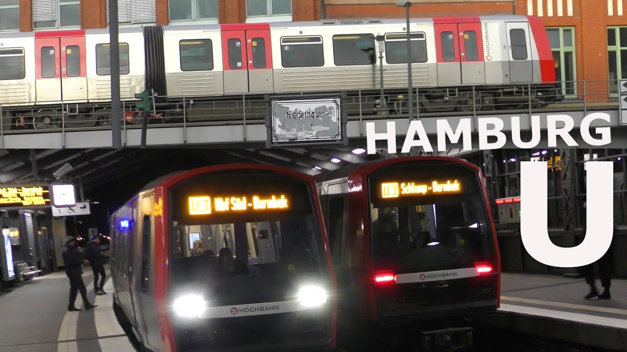U-Bahn Linie U3 in Hamburg - HVV - Landungsbrücken - Baumwall - Rathaus ...