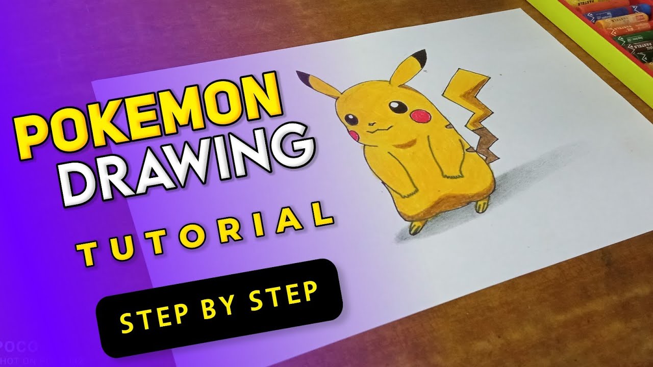how to draw pokemon easy tutorial for beginners || Roy Artqube - YouTube